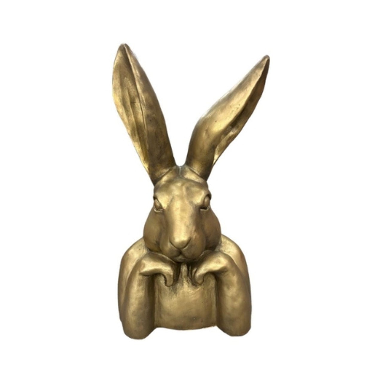 9148XSB140 Extra Small Gold Ceramic Bunny Thinking – Future Decor