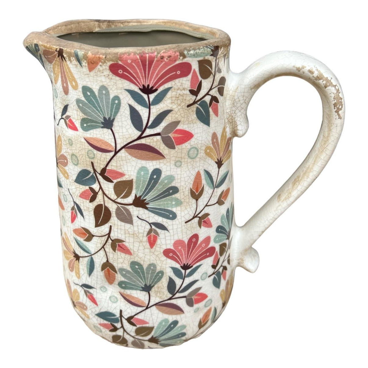 Ceramic Jug - Wild Colourful Flowers for Stunning Home Decor – Future Decor