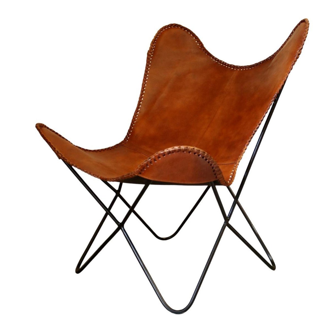Leather Iron Butterfly Chair – Stylish Seating for Modern Homes ...